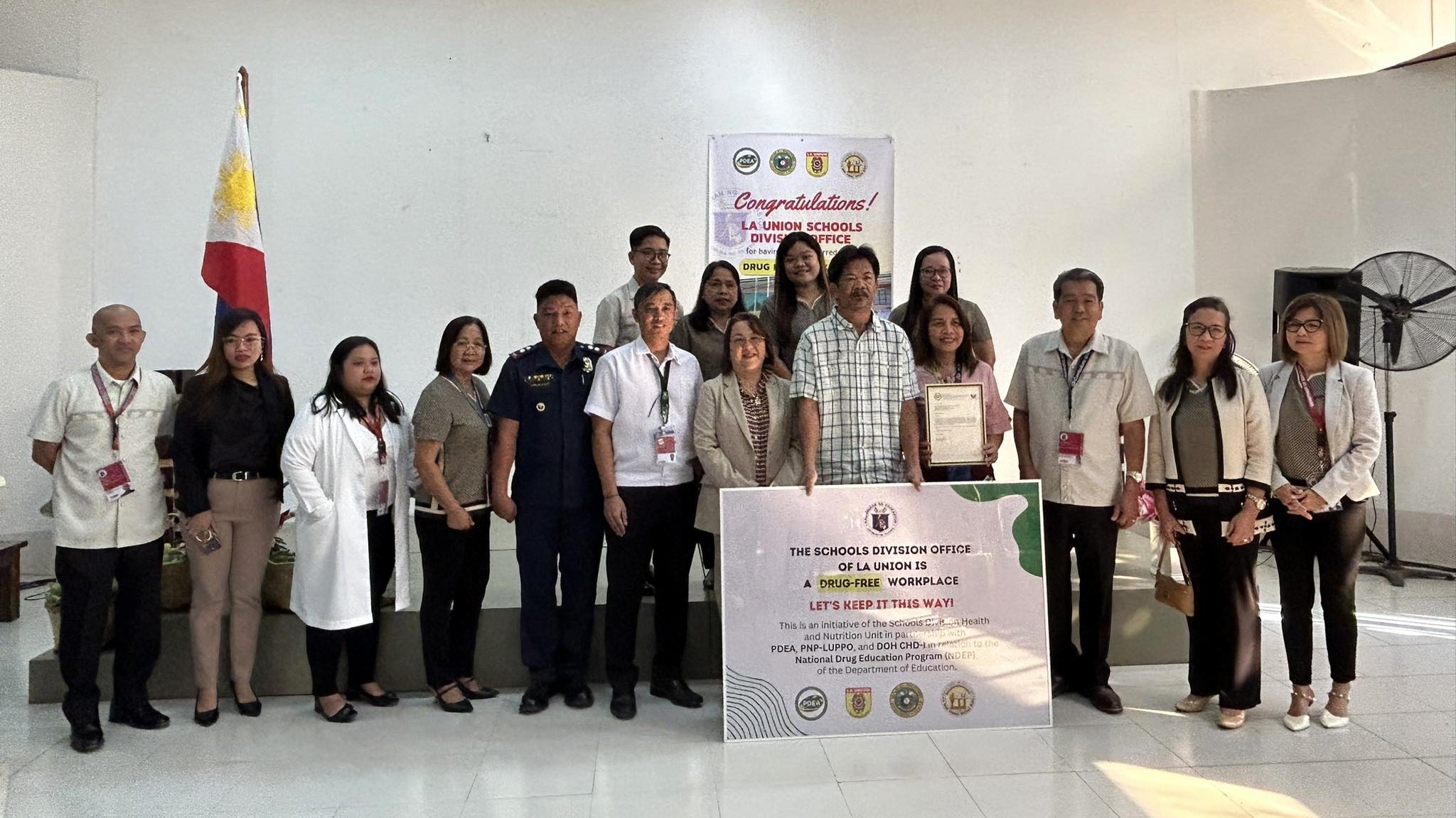 DOH commends DepEd for achieving drug-free workplace